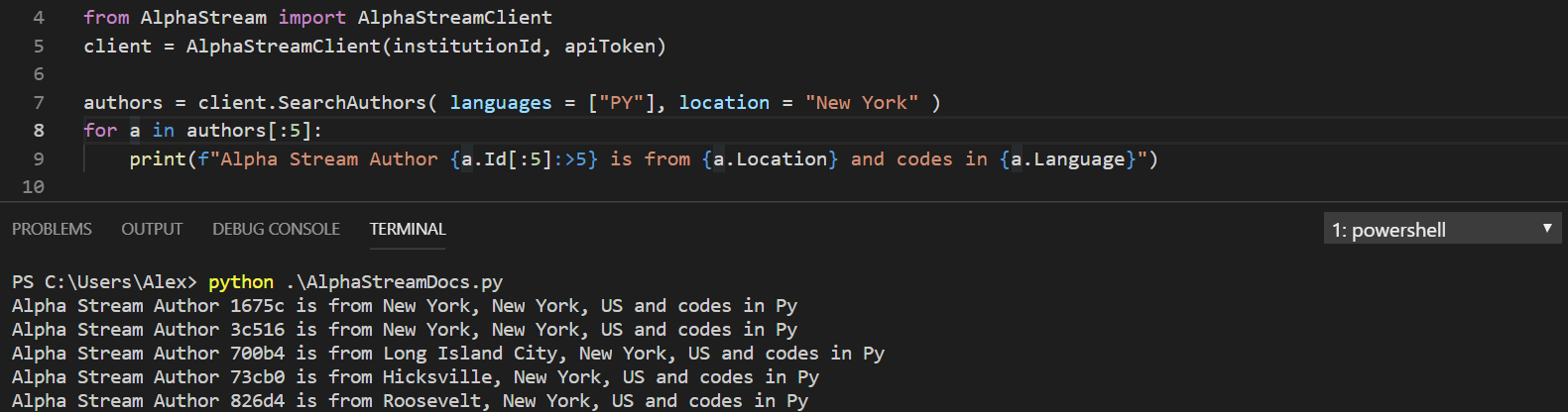 Alpha Streams Documentation - Alpha Streams API - Quick Start - QuantConnect.com